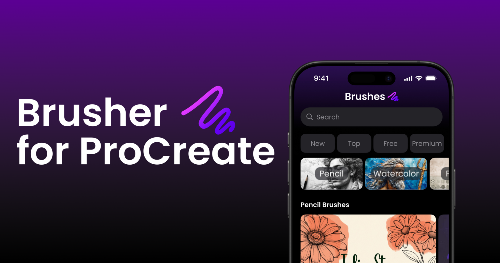 Brusher - Brushes for ProCreate