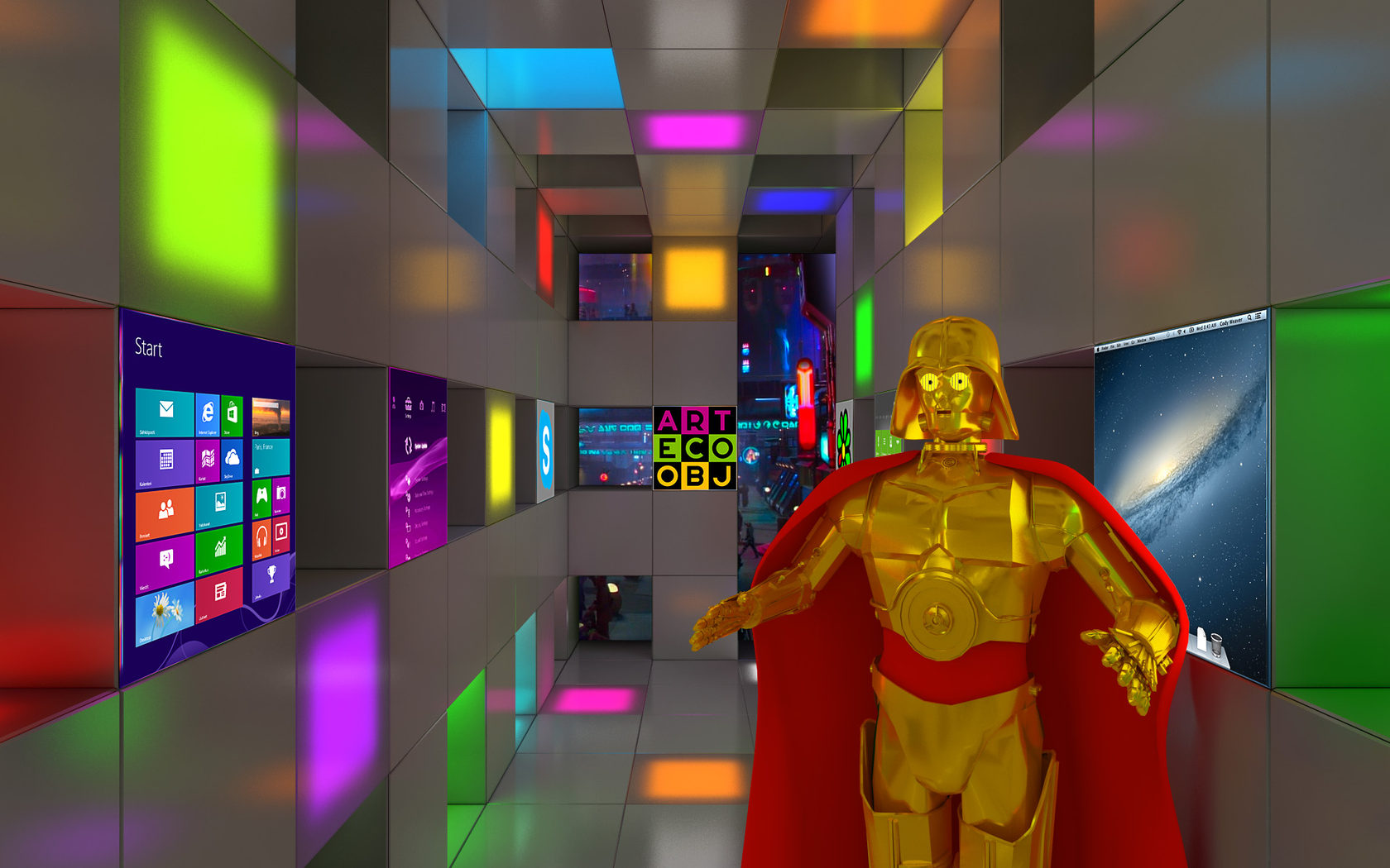 Optimal eco-friendly high-tech life support service project.