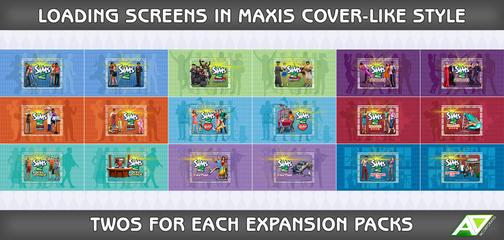 [LOADING SCREEN] - LOADING SCREENS IN MAXIS COVER-LIKE STYLE